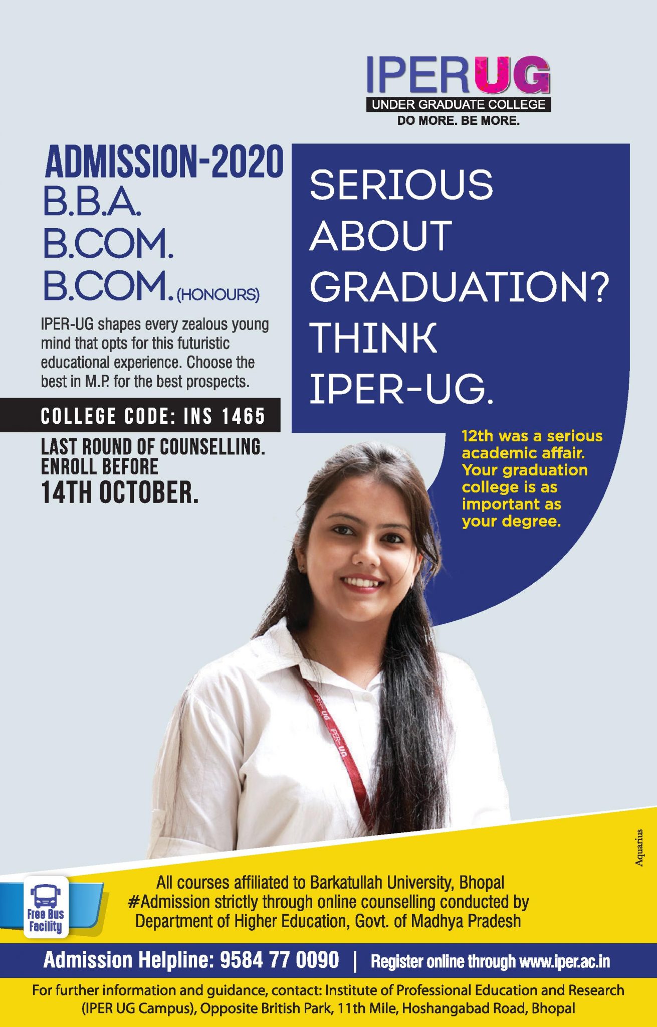 Eligibility & Admission - IPER Bhopal